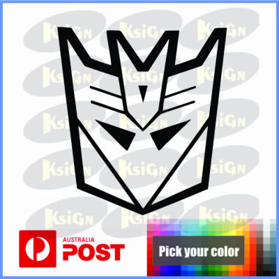 Transformer logo decepticon car waterproof sticker decal design multi ...