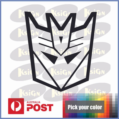 Transformer logo decepticon car waterproof sticker decal design multi ...