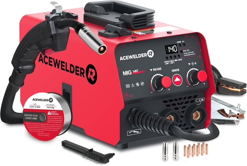 140A Flux Core MIG Welder/Lift Tig/Stick 3in1 Welding Machine 110V IGBT ...