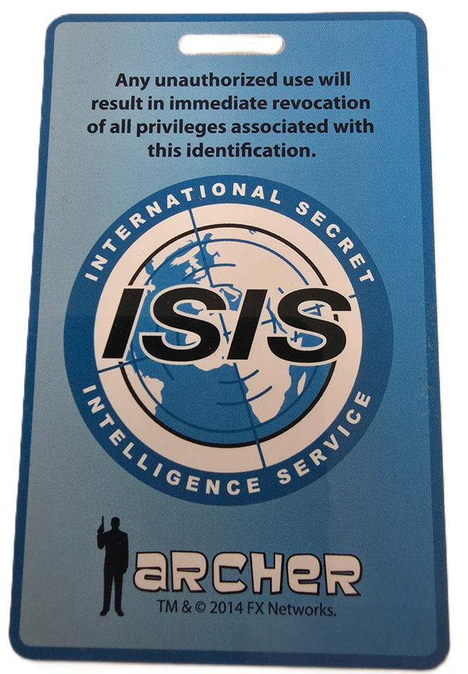 STERLING ARCHER FROM ARCHER ID NAME BADGE TAG PROP HALLOWEEN COSPLAY | eBay