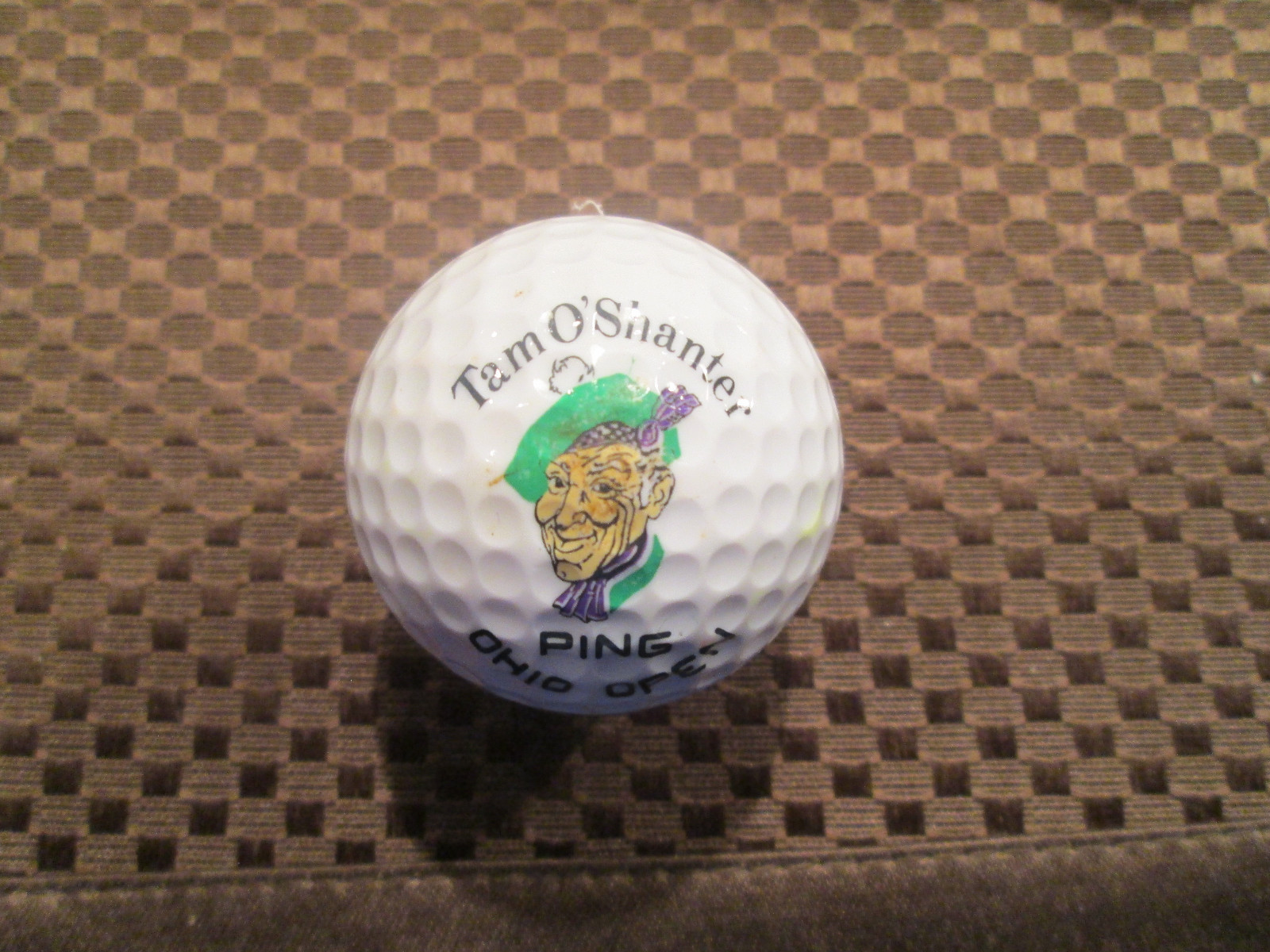 PING GOLF BALL-SOLID WHITE PING #3...TOM O'SHANTER PING OHIO OPEN LOGO ...