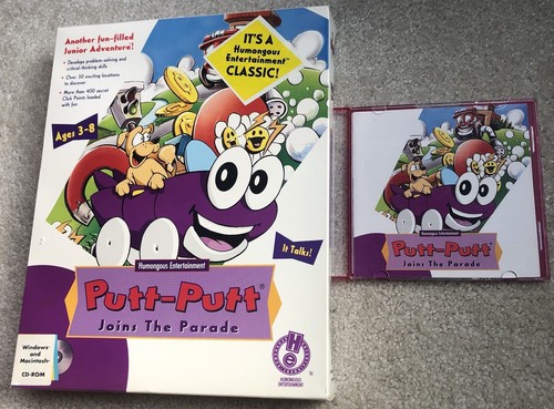 BIG BOX 1995 Putt Putt Joins the Parade PC Game Humongous Entertainment ...