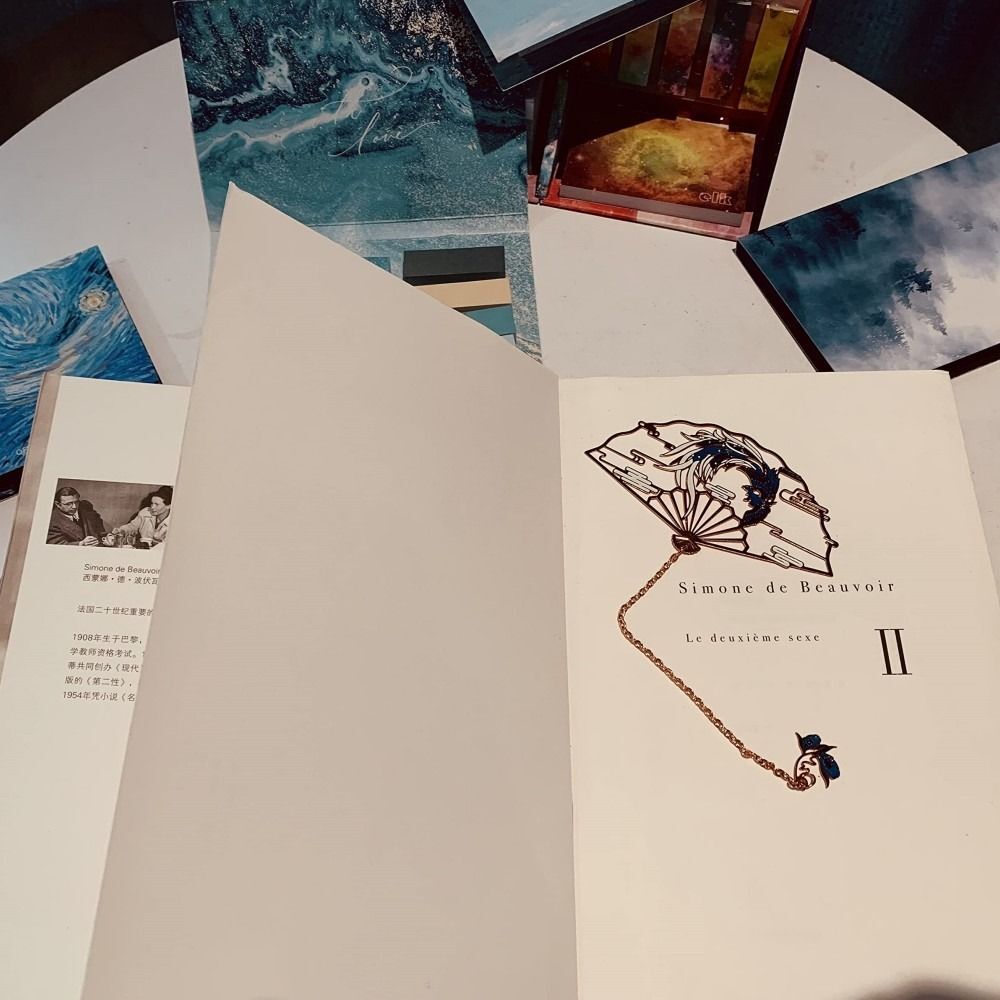 Phoenix Bookmark Hollow Reading Crafts with Pendant Birthday Gifts Book ...