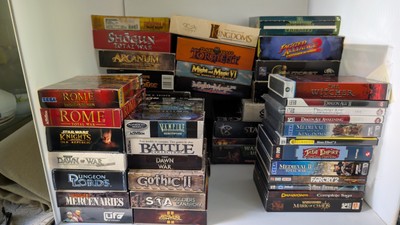 PC Computer Vintage Games Big Lot of 38 boxes. Mix of Genres and styles ...