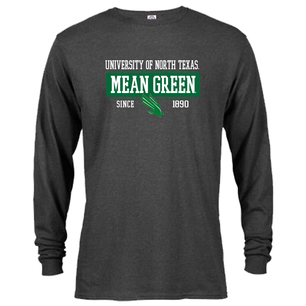 University of North Texas UNT Mean Green Since 1890 Long Sleeve T-Shirt ...