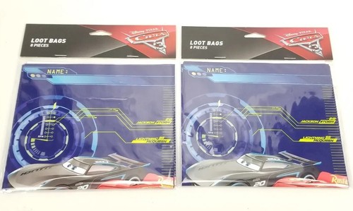 (Lot of 2) Disney Pixar Cars Design Ware 8 Loot Bags Birthday Party New ...