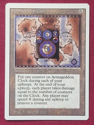 Magic The Gathering REVISED EDITION ARMAGEDDON CLOCK artifact card MTG ...