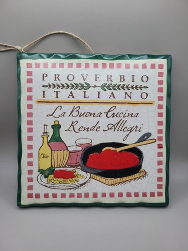 Cortopassi Family Buon Natale, Handpainted Proverbio Italiano Tile ...
