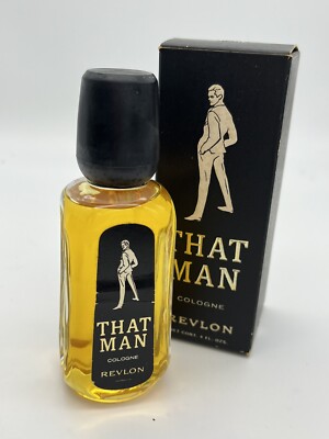 Vintage Revlon That Man Cologne Splash 4 fl oz w/ Box | eBay