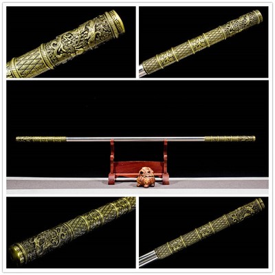 Monkey King Golden Hoop Rod Jingu Bang High Chromium Steel Handle Alloy ...