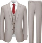 Cooper & Nelson 3 Piece Mens Suit Set, 2 Button Slim Fit Suit for Men ...