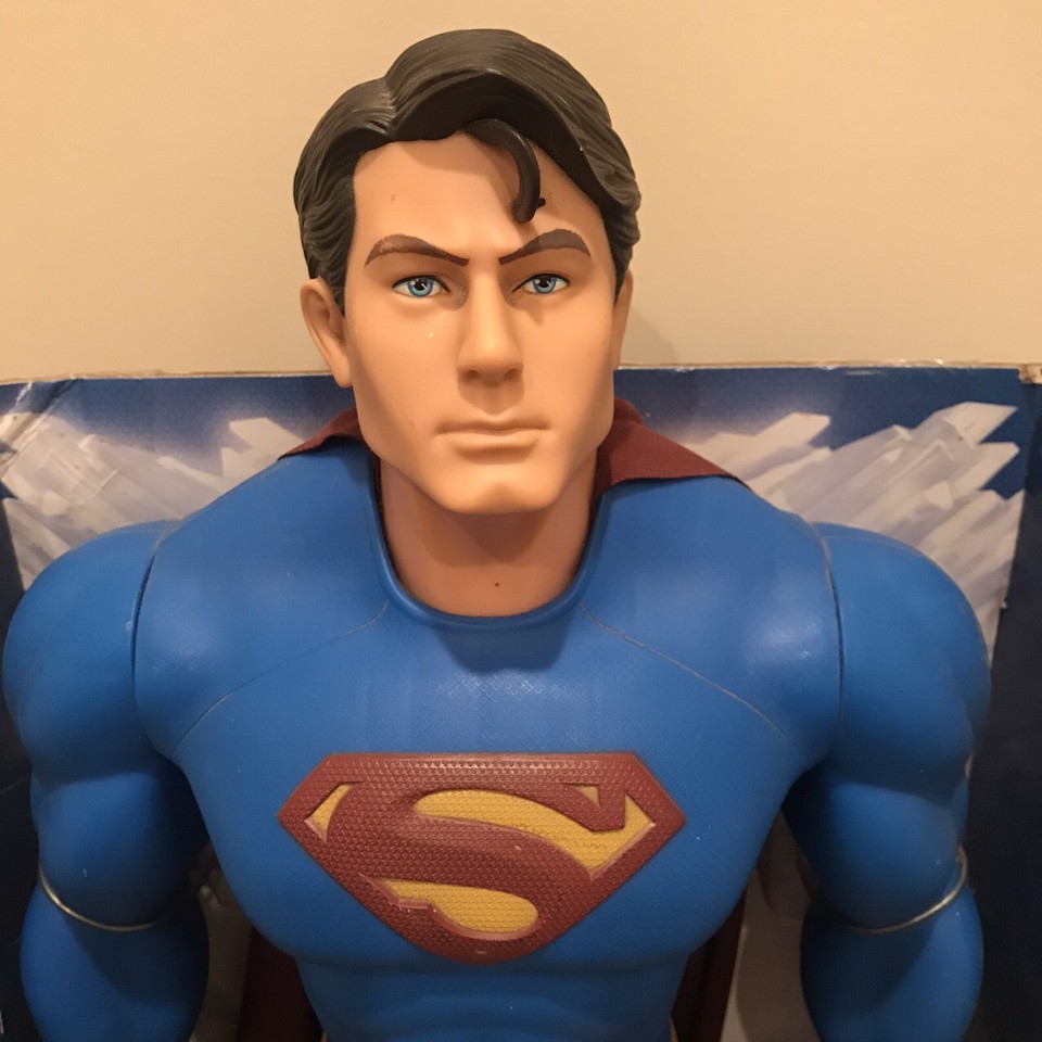 2006 NIB Superman Returns 30” TALL Action Figure Man Of Steel DC Comics ...