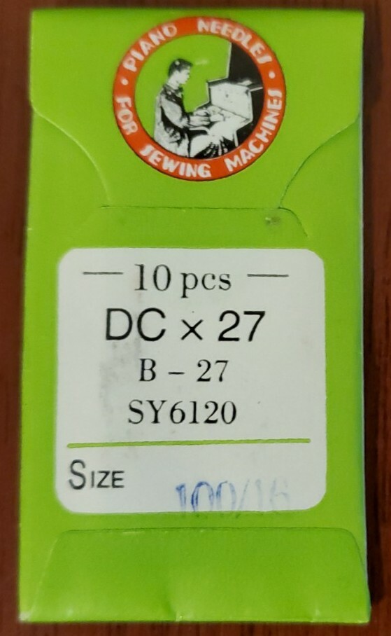 Industrial Sewing Machine Needles - Qty 100, DCx27, B-27, SY6120, size ...