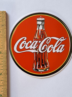 Coca-Cola decal sticker coke 3 in dia | eBay