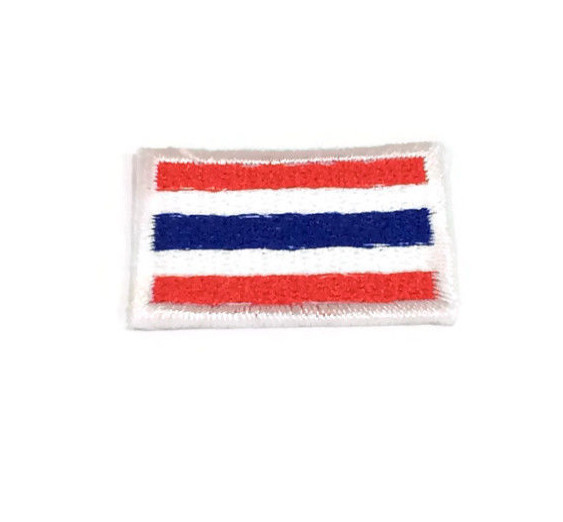 Embroidered Thailand Flag Patch Iron-on High Quality Multiple Sizes ...