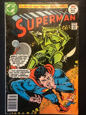 Superman #309 DC Comic Book 1977 NICE! | eBay