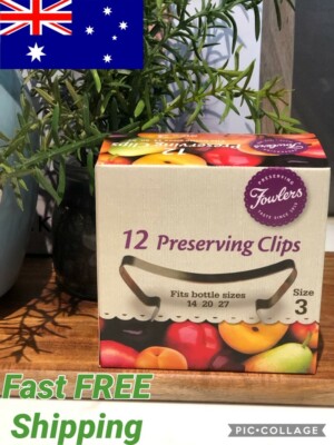 Fowlers Vacola 12 x Steel Preserving Clips Size 3 Brand New | eBay