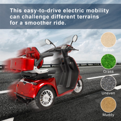 Hot-sale 800W High-Quality 3 Wheels Mobility Scooters Outdoor Elderly ...