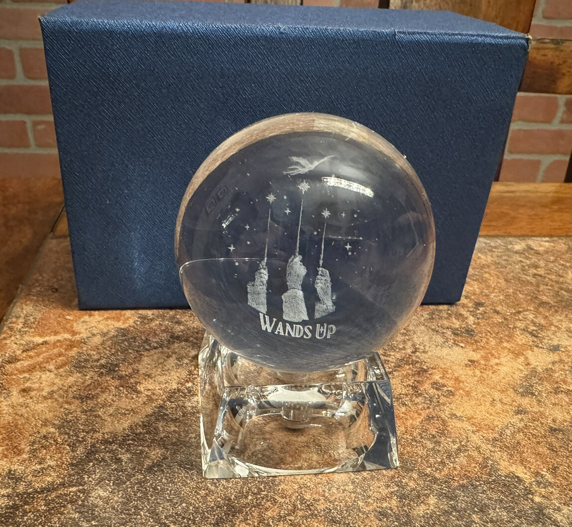 Litjoy Harry Potter Wands Up Orb w/ Light Up Stand RIP Dumbledore ...