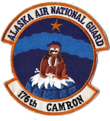 PATCH USAF 176th CAMRON SQ ALASKA AIR GUARD 5 1/4" B8-21 | eBay