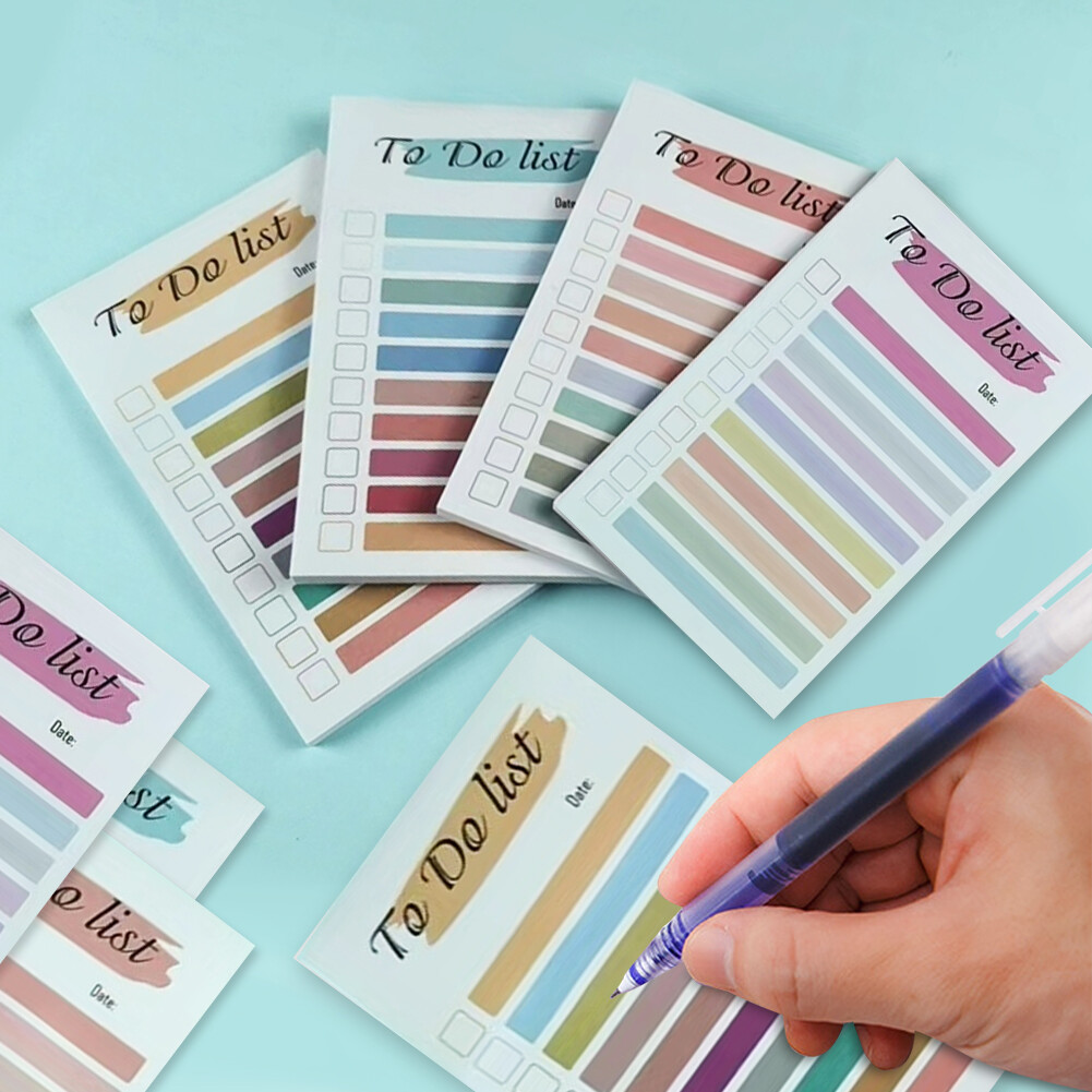 4pcs Stationery Daily Planner To Do List Pad Practical Notepad Grocery ...