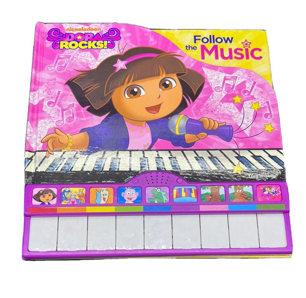 Nickelodeon Dora the Explorer Piano Book, Dora Rocks! Follow the Music ...