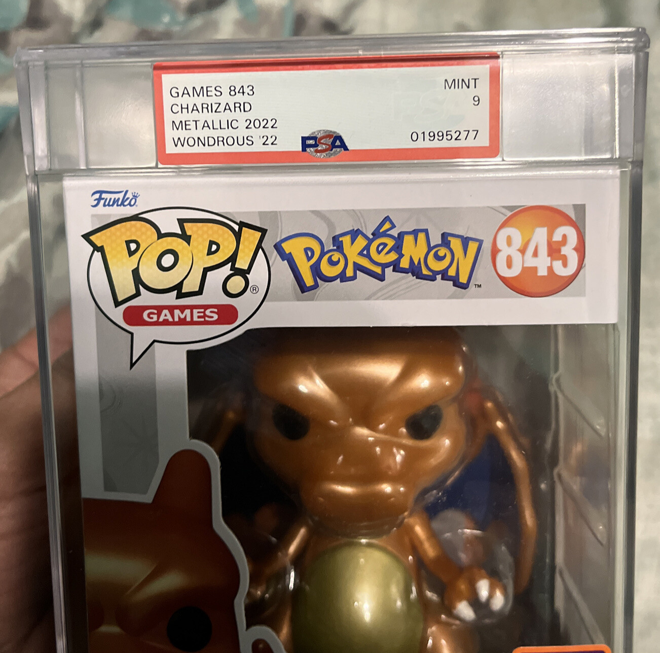 Funko Pop PSA MINT 9 Charizard Metallic Figure Rare #843 2022 New | eBay