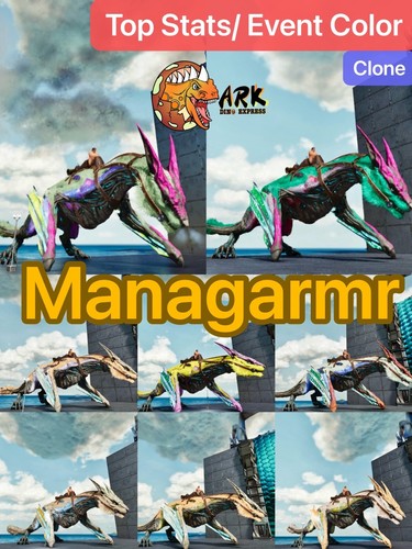 ark survival ascended pve Extinction Managarmr, Top Stats/Event Color ...