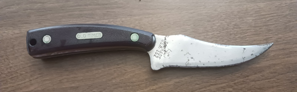 Vintage Schrade USA Knife 152 Old Timer Skinner Hunter Trapper Sharp ...