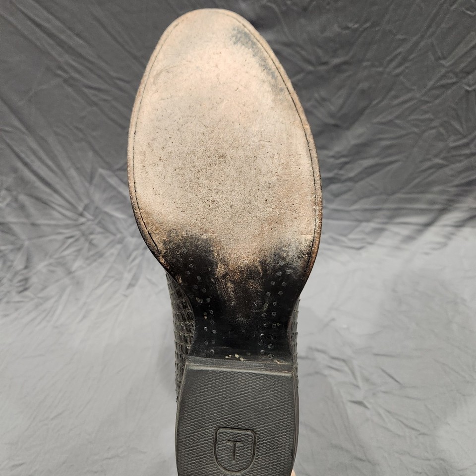 Tecovas The Billy Boots Men’s 12D Gunsmoke Python Leather Cowboy ...