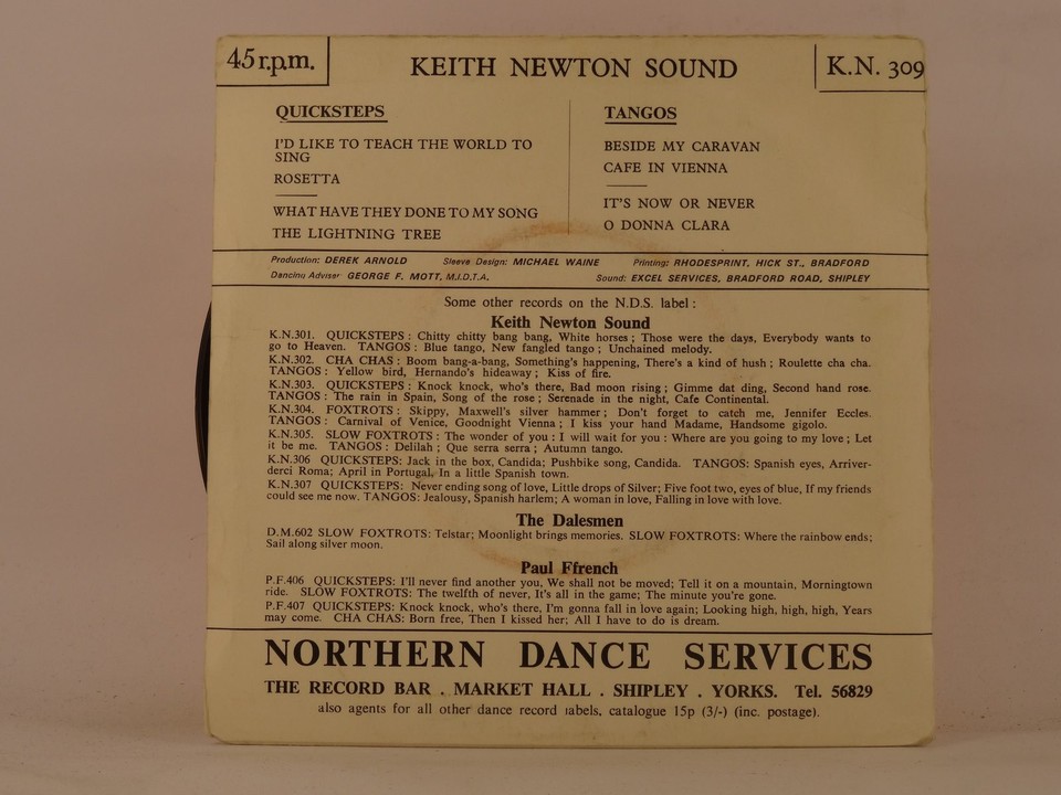 THE KEITH NEWTON SOUND I'D LIKE TO TEACH THE WORLD TO SING (99) 4 Track ...