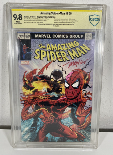 Amazing Spiderman #800 Ultimate CBCS 9.8 #1 OF 300 Mike Mayhew Signed ...