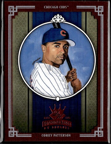 2005 Donruss Diamond Kings #53 Corey Patterson Framed Red Chicago Cubs ...