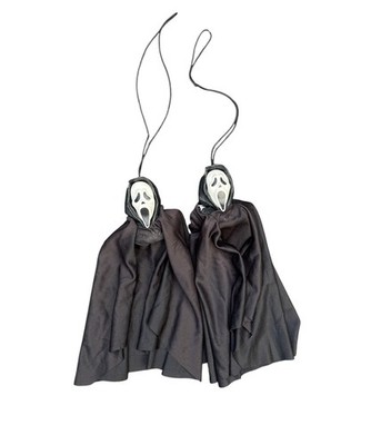 2 Vintage Fun World Scream Ghost Face Movie Hanging Halloween ...