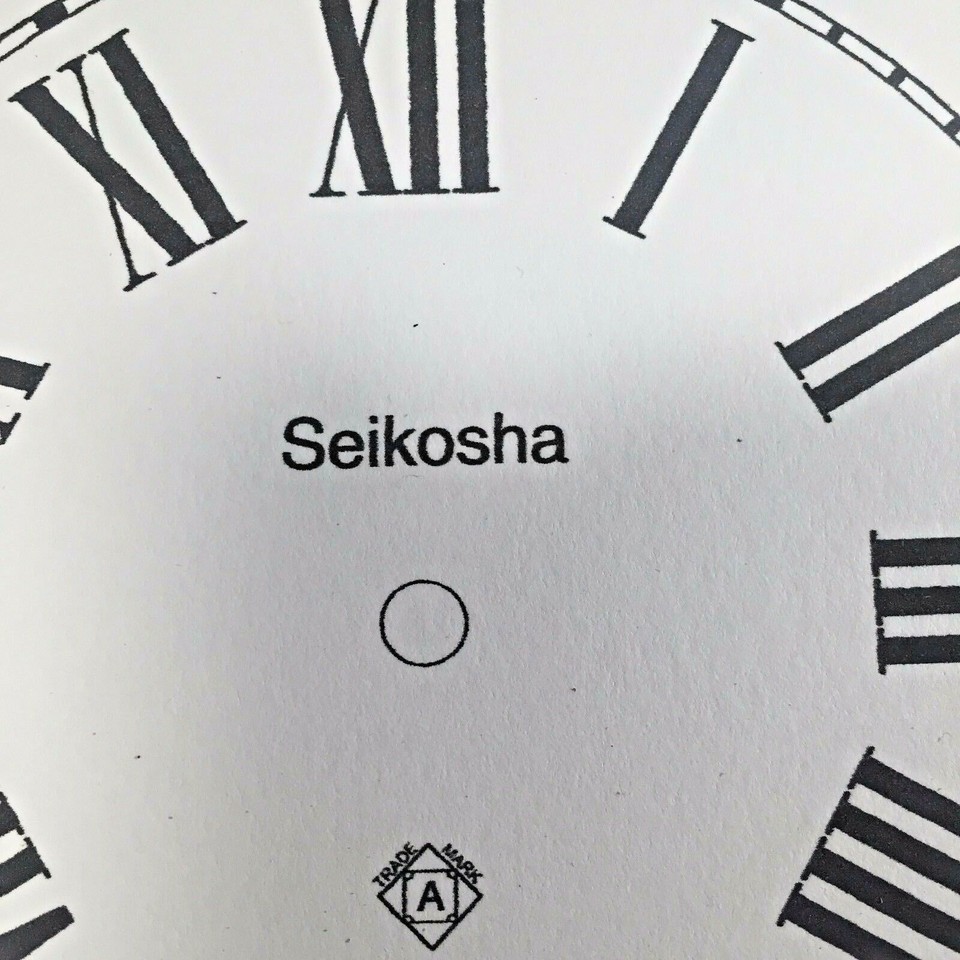 5" Seikosha Paper Replacement Clock Dial (Lot 154) | eBay