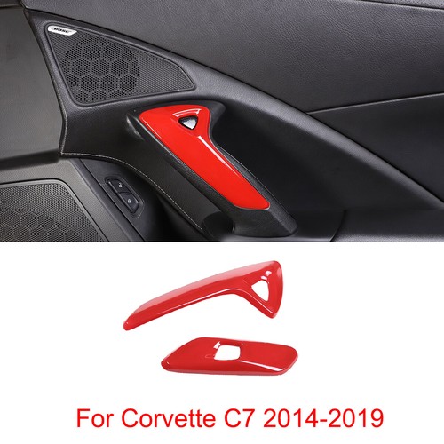 For Corvette C7 2014-2019 ABS Red Door Electric Switch Button Frame ...