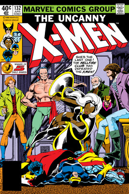 The Uncanny X-Men Issue 132 Poster Hellfire Club Storm Cyclops Colossus ...
