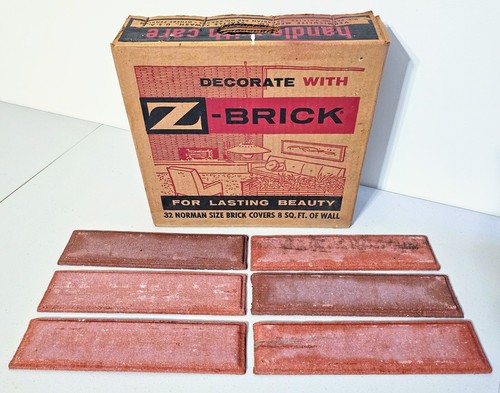 Vintage Z-BRICK Colonial Used Norman-Size Facing Brick 7.5 SqFt 3x12 ...