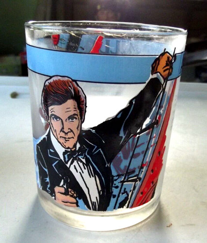 James Bond 007 A View to a Kill cartoon promotional glass | eBay