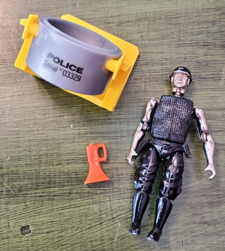 Metal Man Zylmex Zee Toys Sgt. Silver Policeman w/ Search light and ...