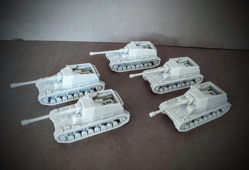 Flames of War German Dicker Max Tank Destroyer Platoon X5 Lot Fow 15mm ...