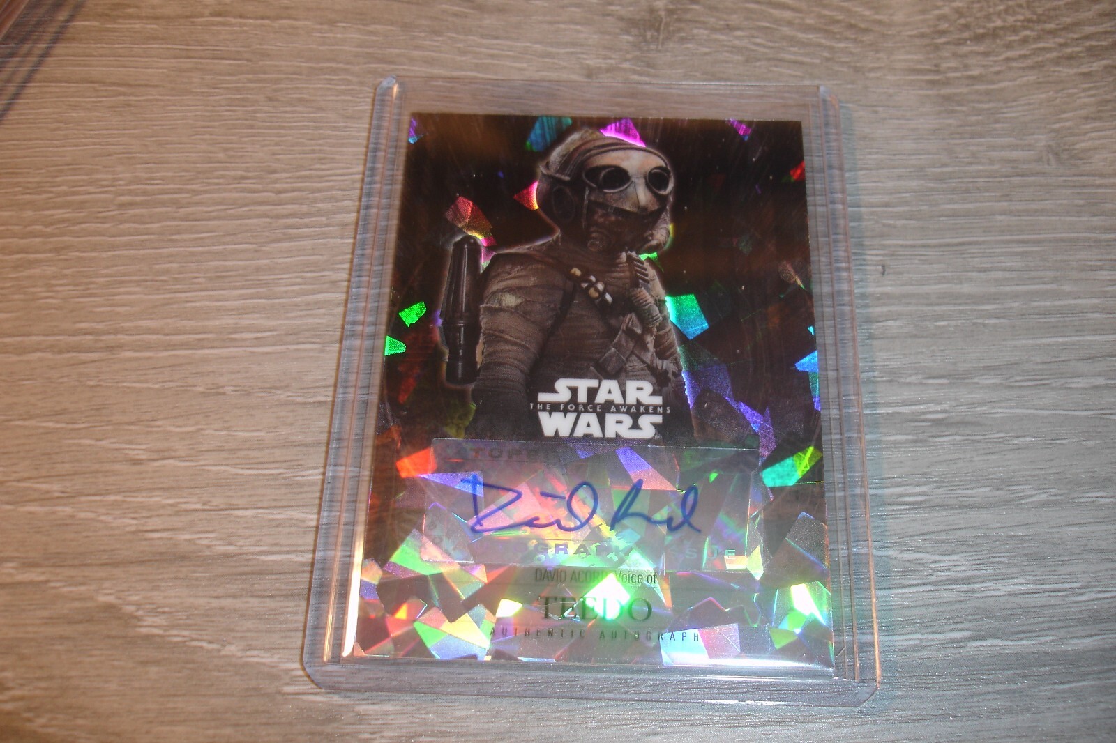 2016 Topps Star Wars: The Force Awakens Chrome David Acord as Teedo ...