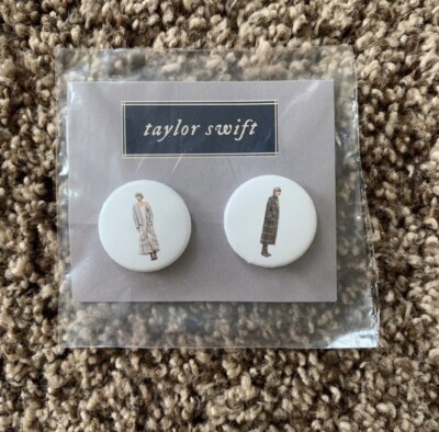 NEW Authentic Taylor Swift Folklore Evermore Eras Buttons set of 2 | eBay