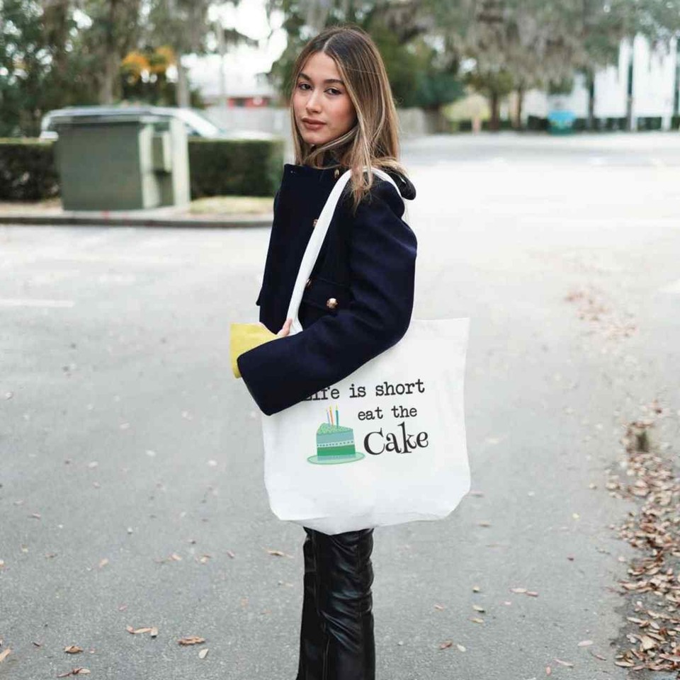 'Eat The Cake' Tote Shopping Bag For Life (BG00086347) | eBay UK