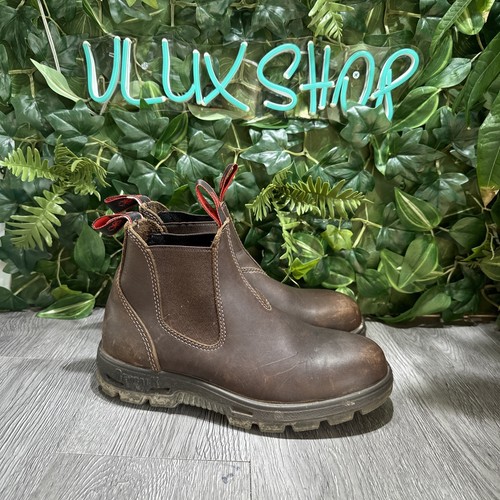 REDBACK Men's Size 6.5 US Great Barrier Boots UNPU Brown Leather ...