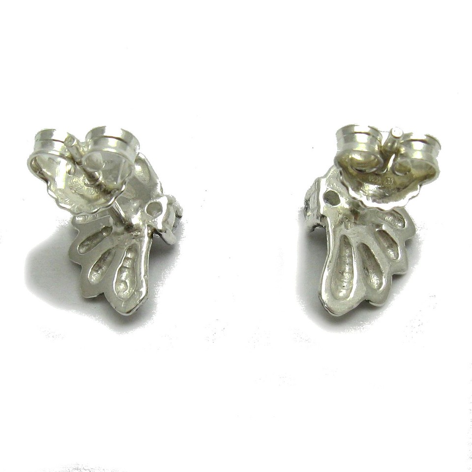 Handmade Sterling Silver Earrings Solid Stamped 925 With Cubic Zirconia ...