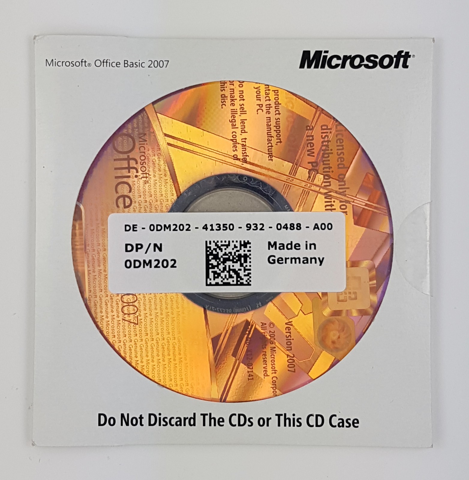 Office 2007 Basic OEM mit CD Datenträger Vollversion Englisch English | eBay