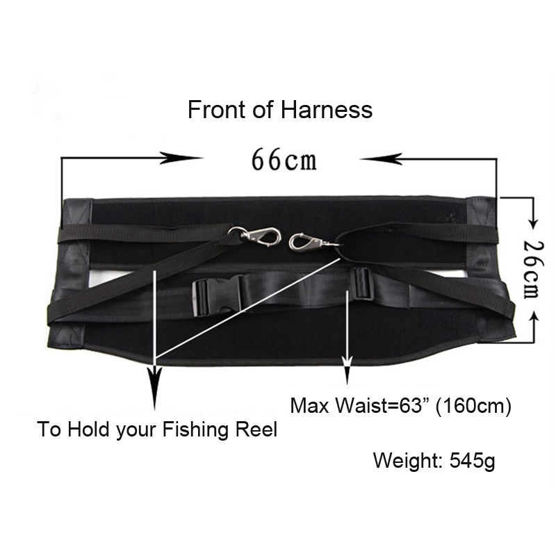 Fishing Fighting Big Game Stand Up Back Harness Belt Waist Gimbal Pad ...