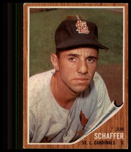 1962 Topps Set Break Jim Schaffer #579 Rookie Vg Combine Shipping | eBay