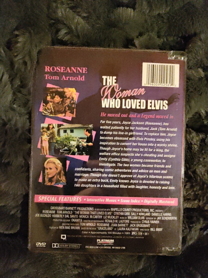 RARE🔥The Woman Who Loved Elvis (DVD, Roseanne Barr, Tom Arnold)🔥 ...